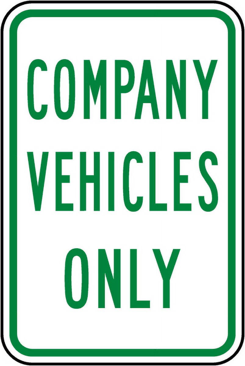 Vinyl Stickers - Company Vehicles Only Sign P4 - Safety and Warning ...