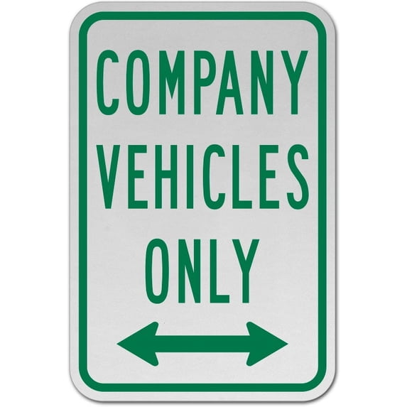 Vinyl Stickers - Company Vehicles Only Sign P5 - Safety and Warning ...