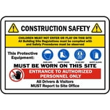 Vinyl Stickers - Construction Site Safety Sign 2 - Safety and Warning ...