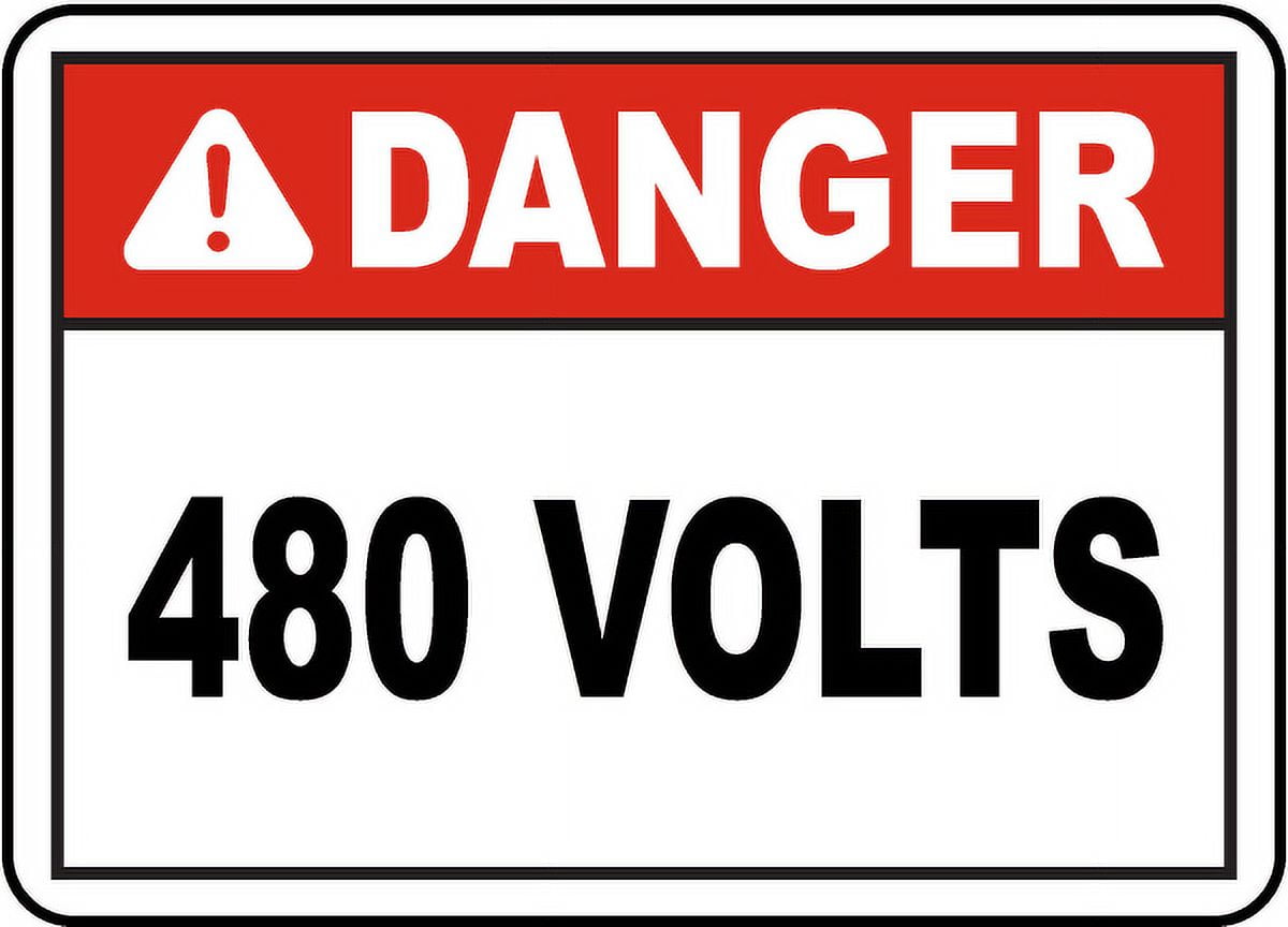 Vinyl Stickers - Danger 480 Volts Sign - Safety and Warning Warehouse ...
