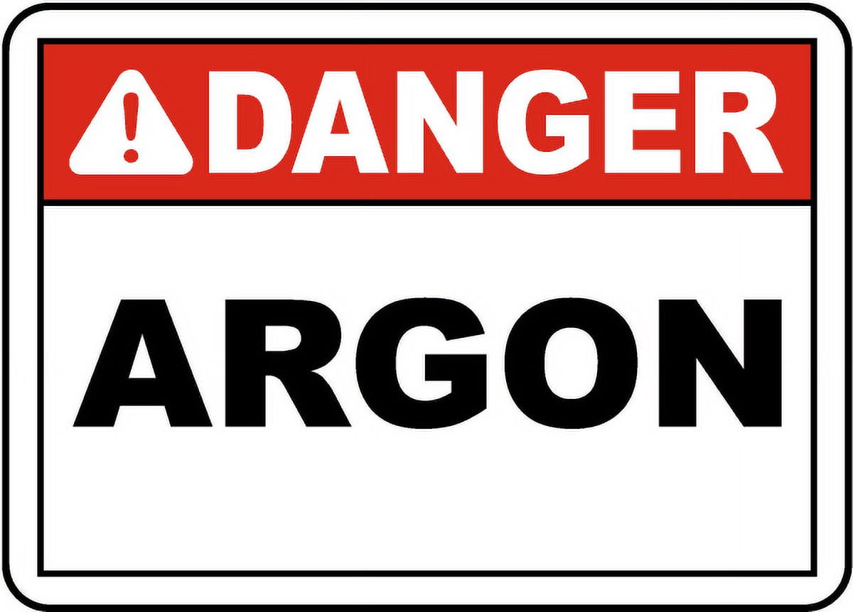 Vinyl Stickers - Danger Argon Sign - Safety and Warning Warehouse Signs ...