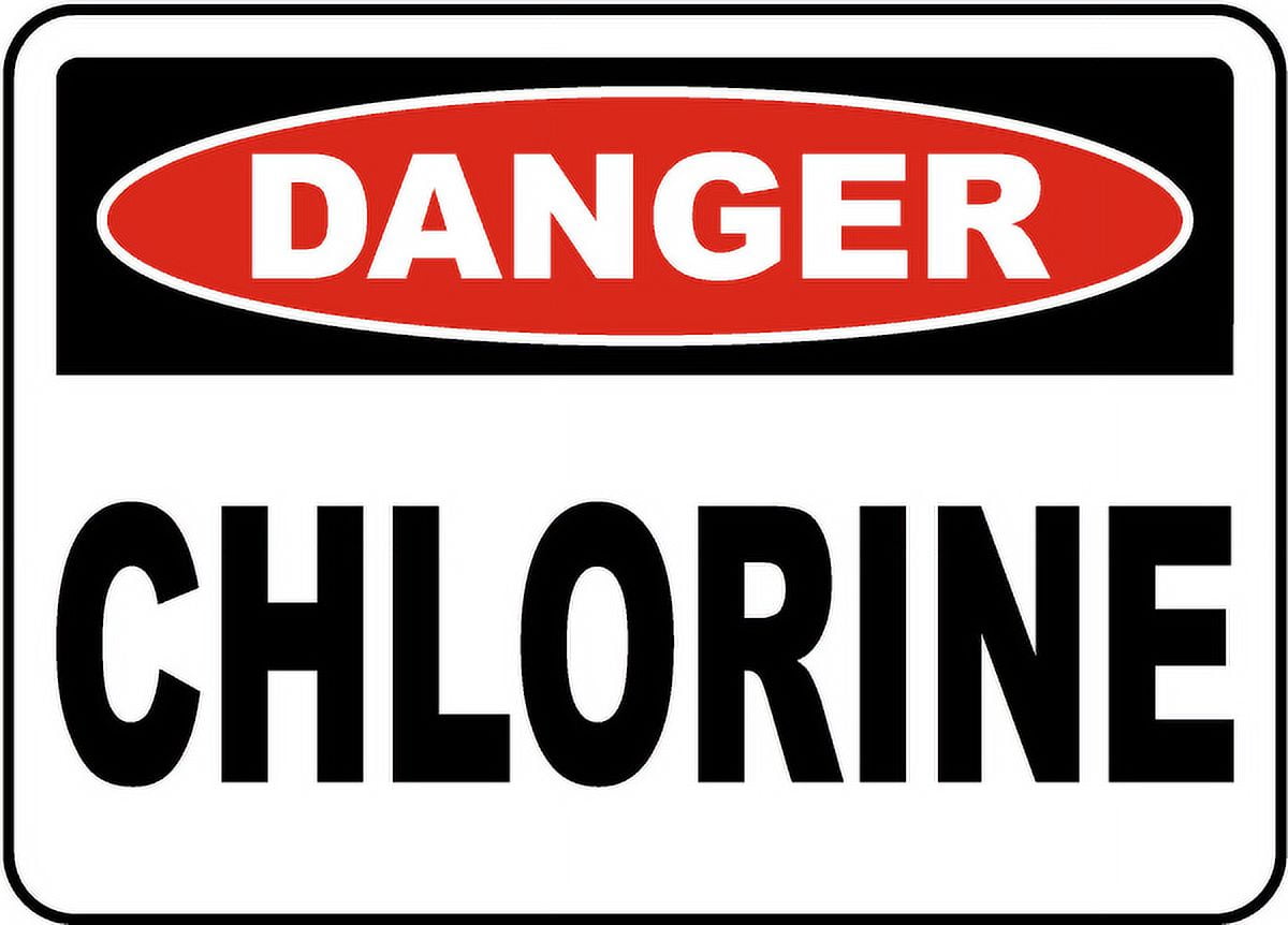 Vinyl Stickers - Danger Chlorine Sign - Safety and Warning Warehouse ...