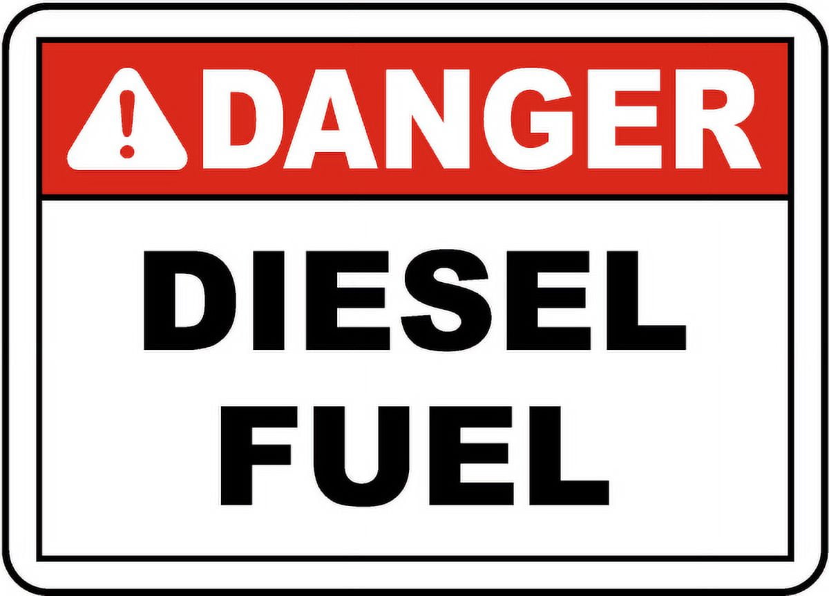 Vinyl Stickers - Danger Diesel Fuel Sign - Safety and Warning Warehouse ...