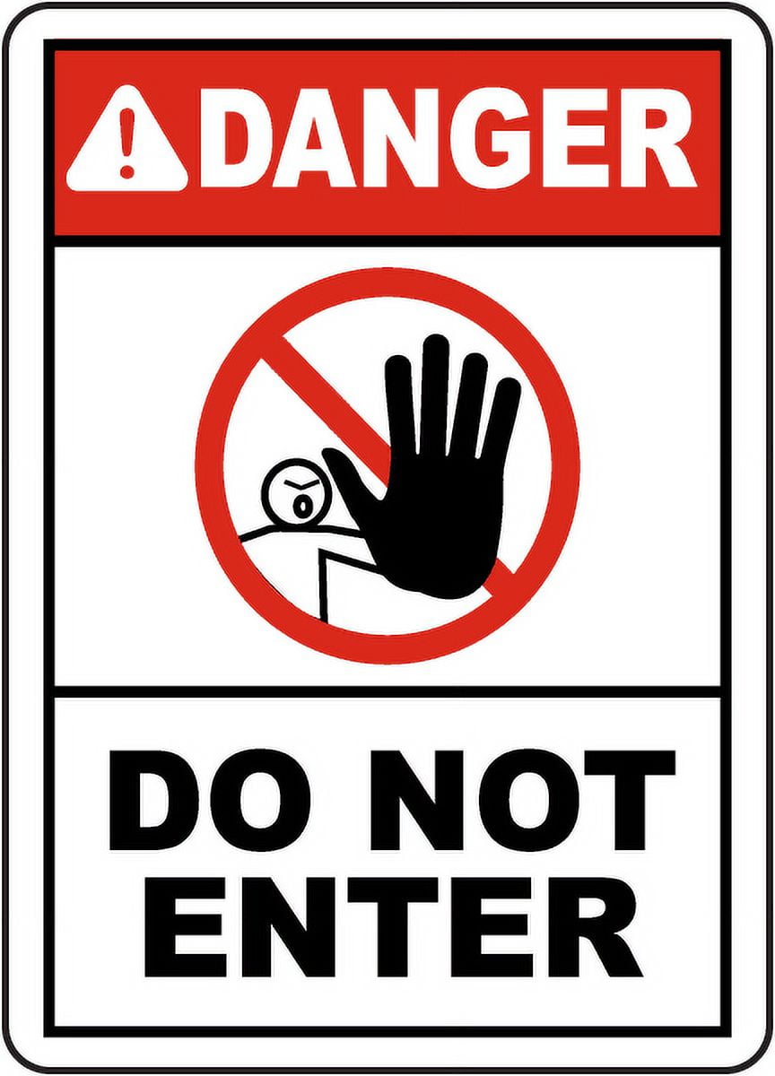 Vinyl Stickers - Danger Do Not Enter Sign 2 - Safety and Warning ...