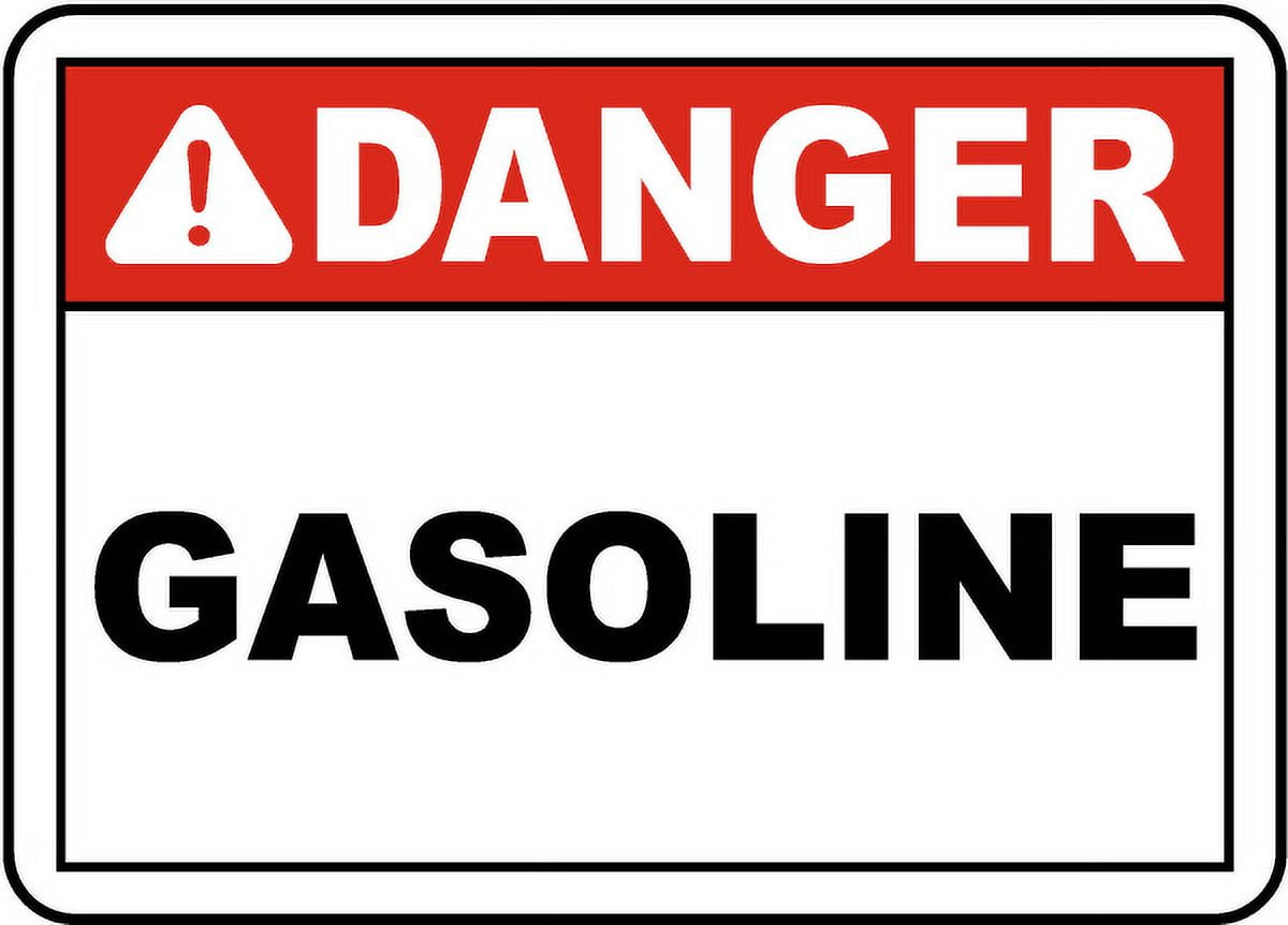 Vinyl Stickers - Danger Gasoline Sign - Safety and Warning Warehouse ...
