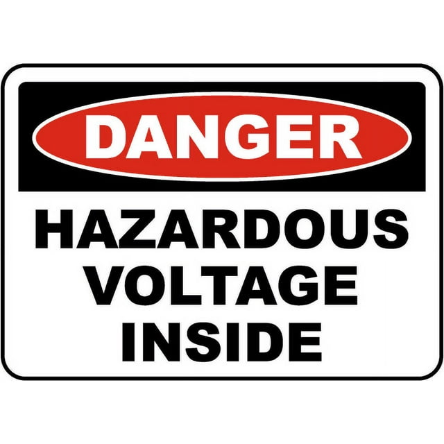 Vinyl Stickers - Danger Hazardous Voltage Inside Sign - Safety and ...
