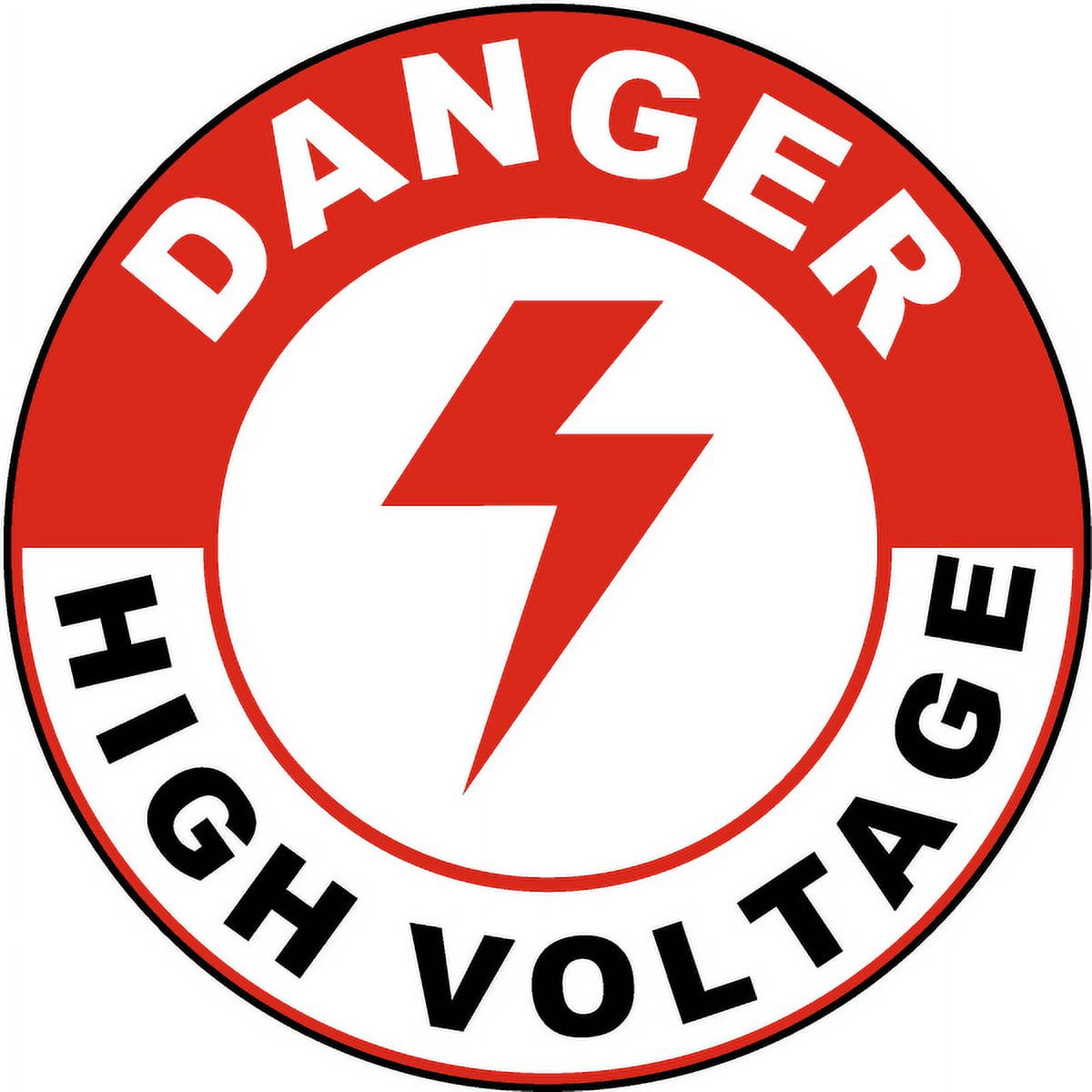 Vinyl Stickers - Danger High Voltage Floor Sign 3 - Safety and Warning ...