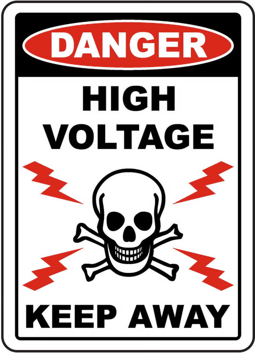 Vinyl Stickers - Danger High Voltage Keep Away Sign W9 - Safety and ...