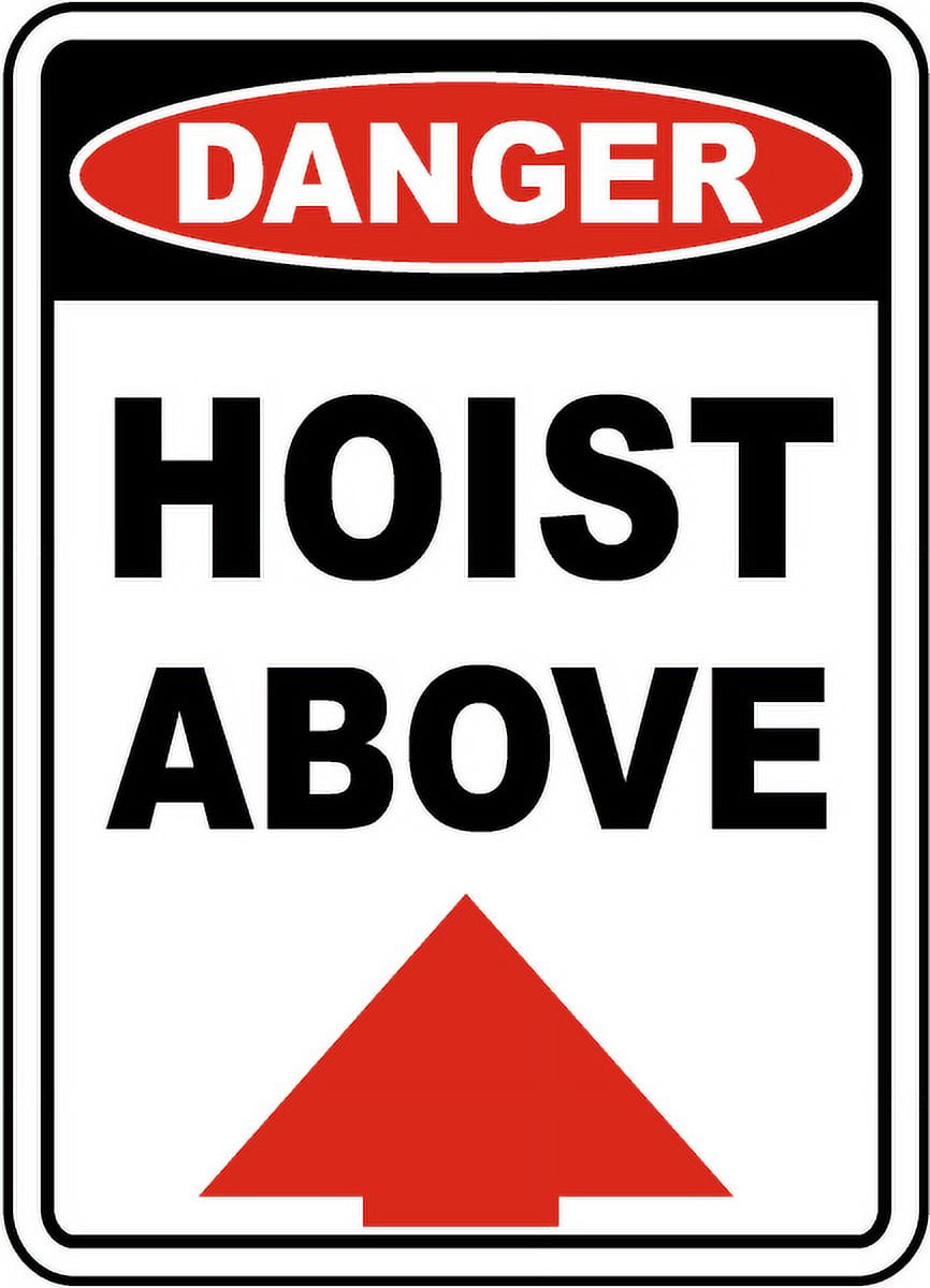 Vinyl Stickers - Danger Hoist Above Sign - Safety and Warning Warehouse ...
