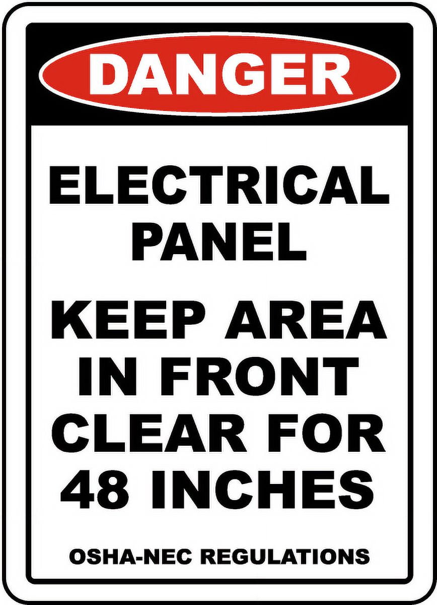 Vinyl Stickers - Danger Keep Area Clear for 48 Inches Floor Sign ...