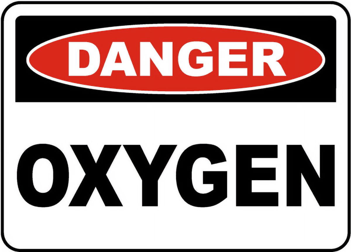 Vinyl Stickers - Danger Oxygen Sign Y5 - Safety and Warning Warehouse ...
