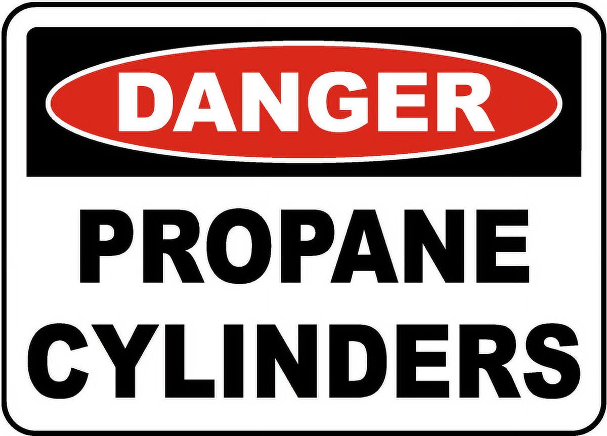 Vinyl Stickers - Danger Propane Cylinders Sign - Safety and Warning ...
