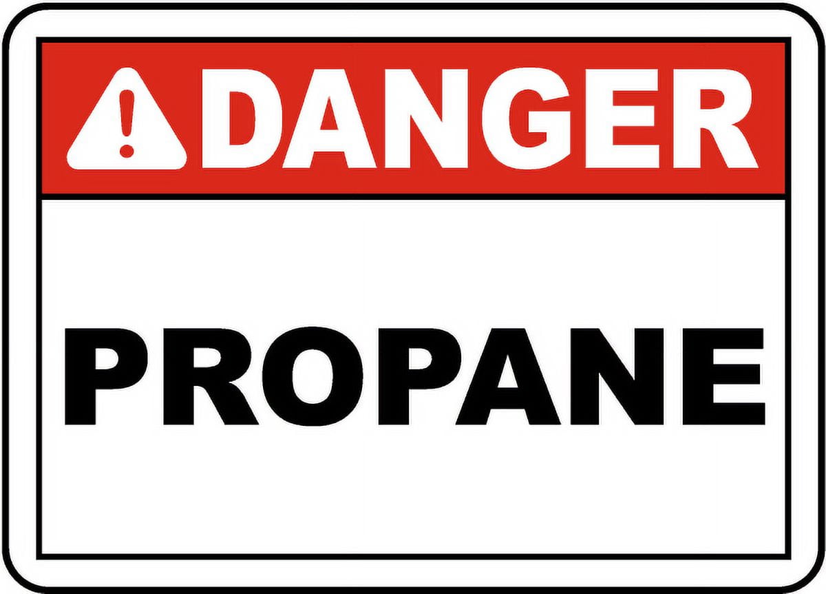 Vinyl Stickers - Danger Propane Sign Y8 - Safety and Warning Warehouse ...