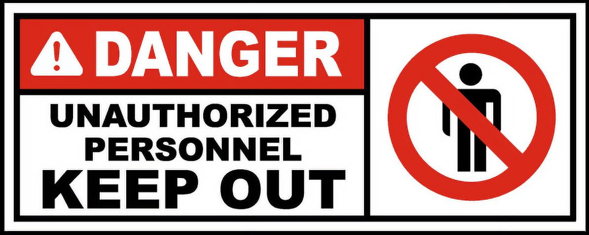 Vinyl Stickers - Danger Unauthorized Personnel Sign - Safety and ...