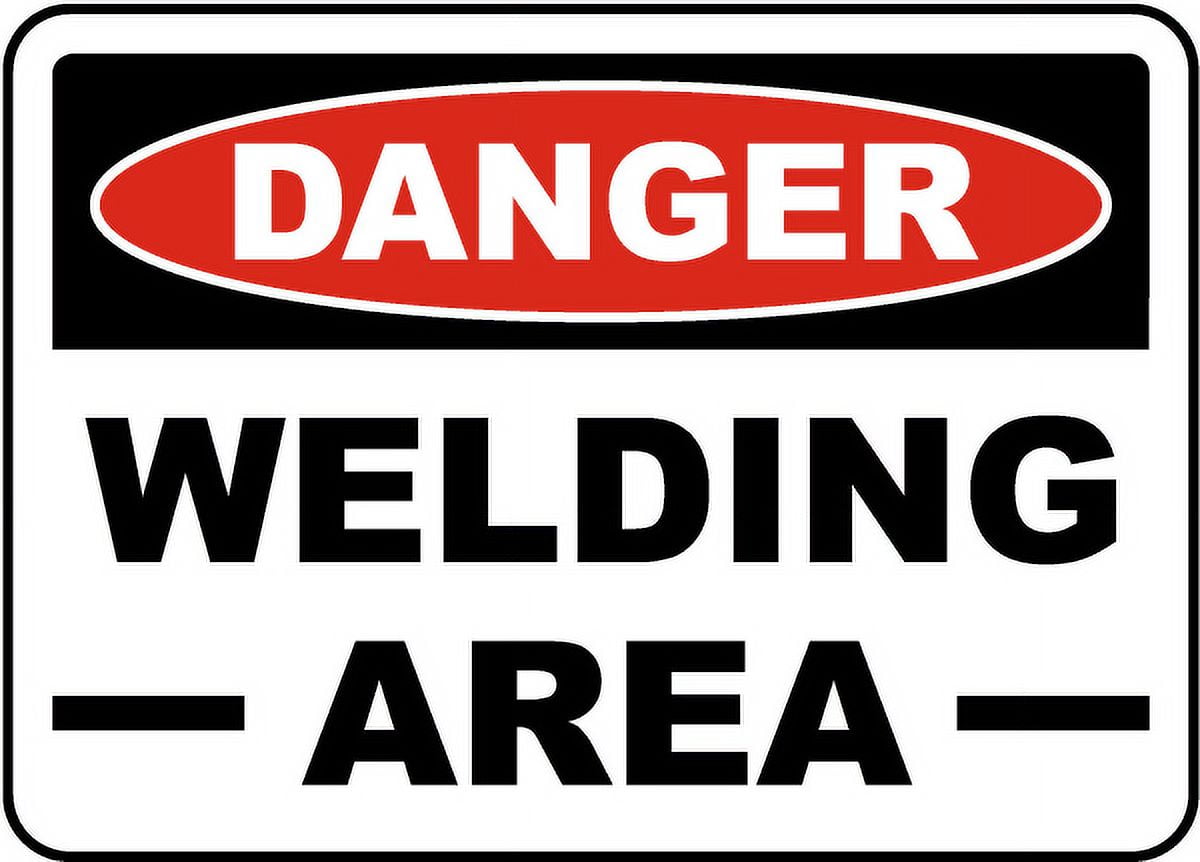 Vinyl Stickers - Danger Welding Area Sign - Safety and Warning ...