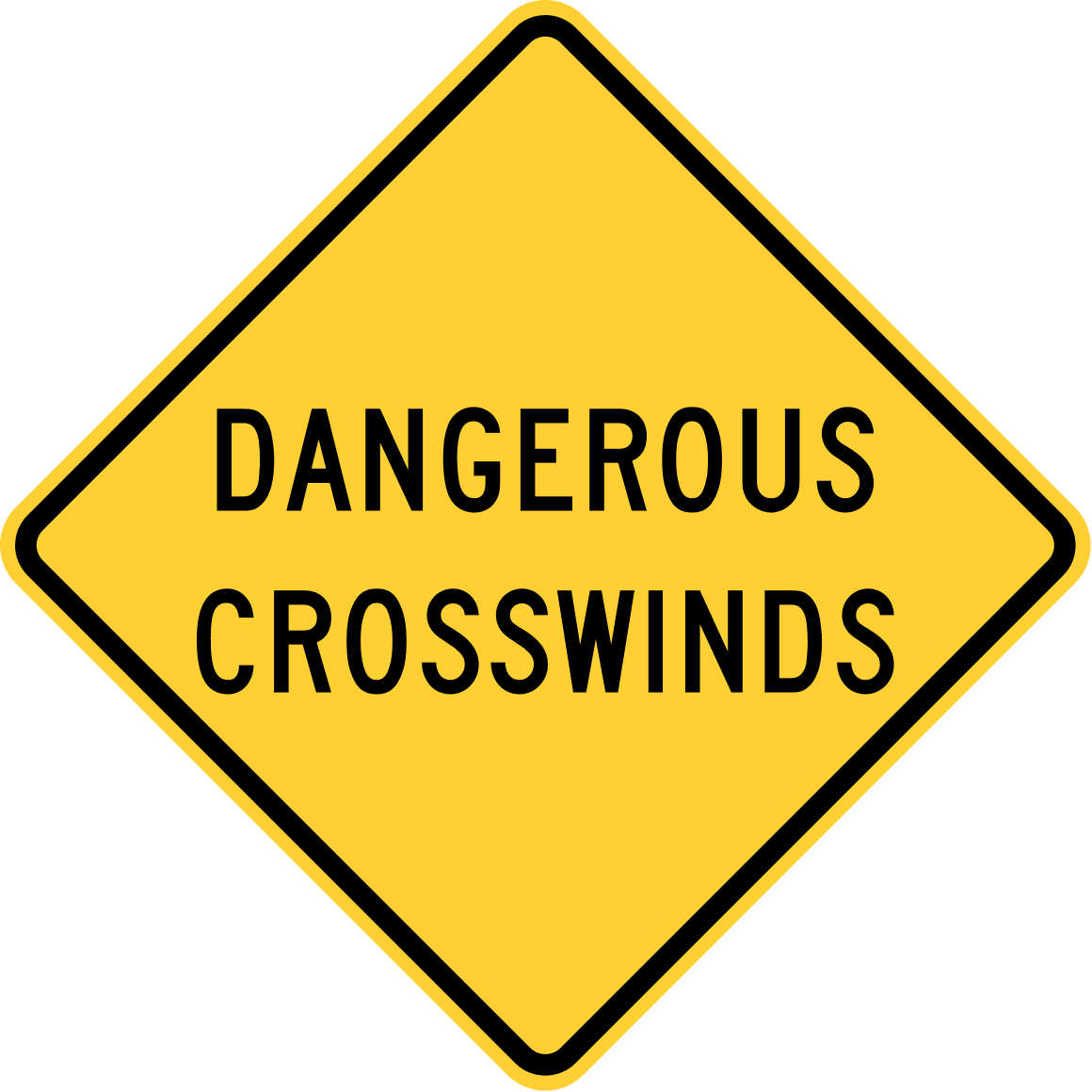 Vinyl Stickers - Dangerous crosswinds, New Mexico - Safety and Warning ...