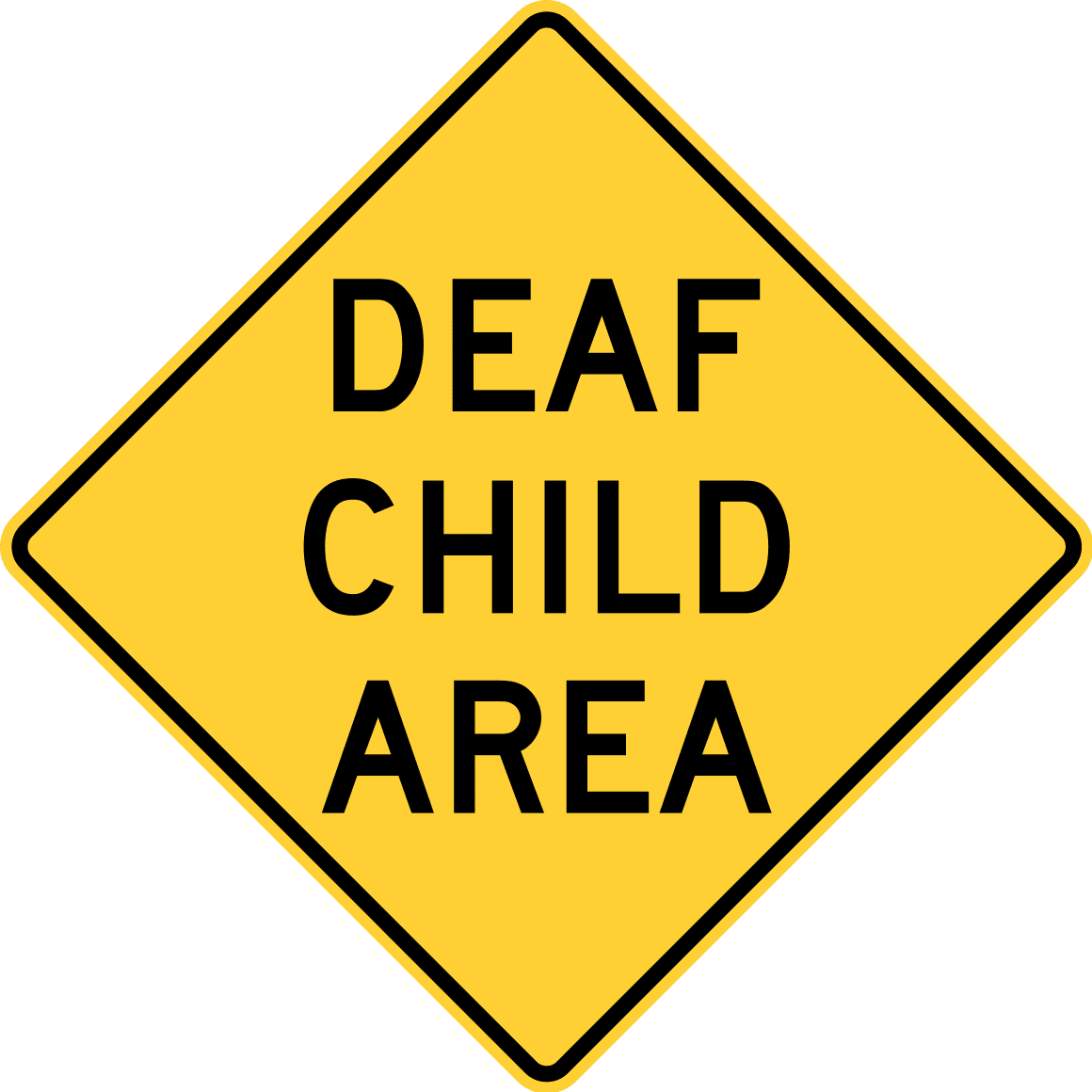 Vinyl Stickers - Deaf Child Area, New York State, Illinois, Wisconsin ...