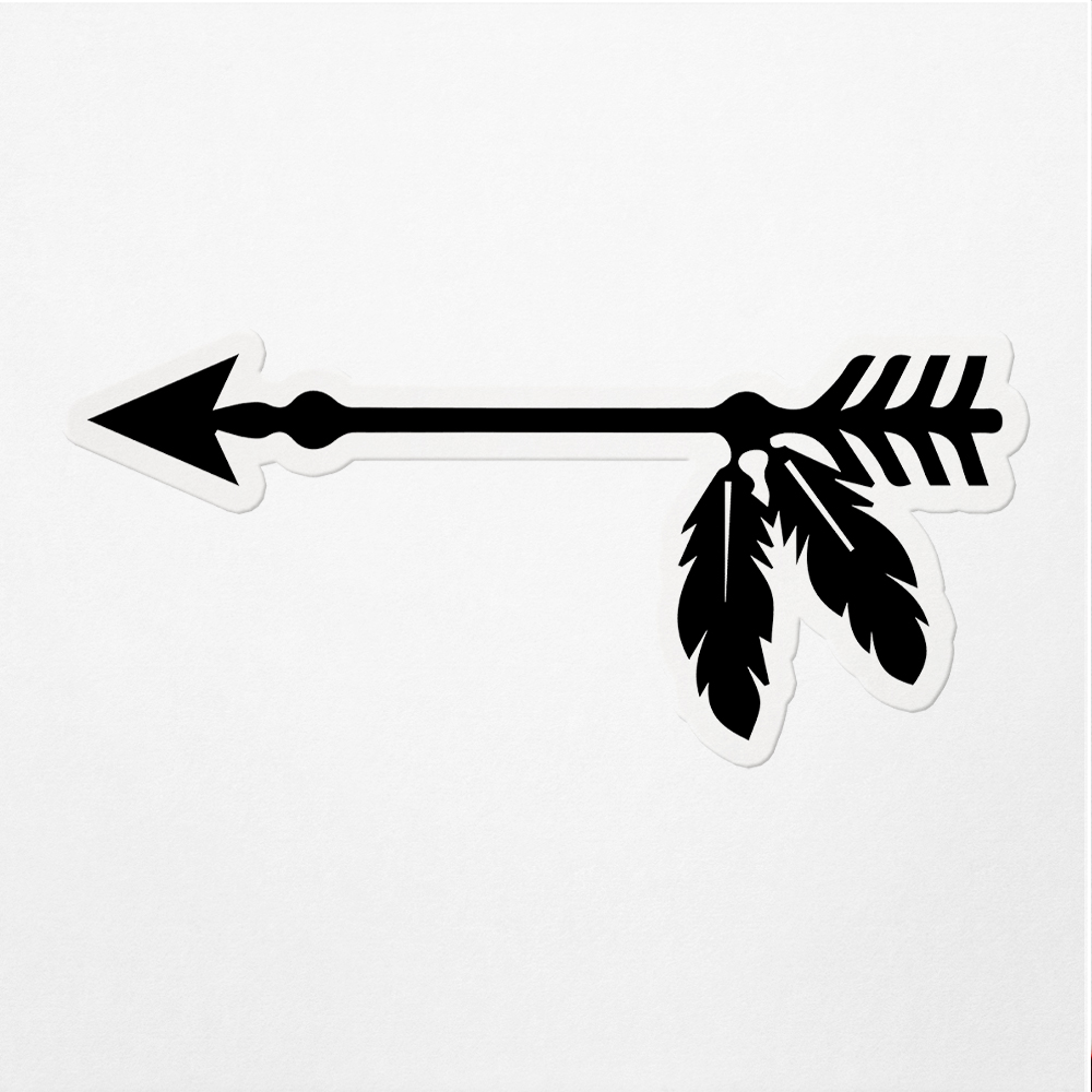 Vinyl Stickers Decals Of Arrow Feathers - Waterproof - Apply On Any ...