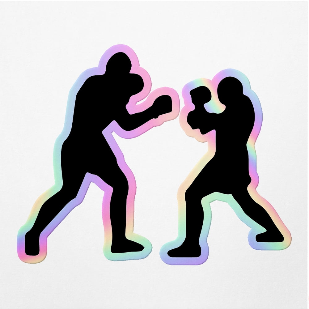 Vinyl Stickers Decals Of Boxers S Silhouette - Apply On Any Smooth ...