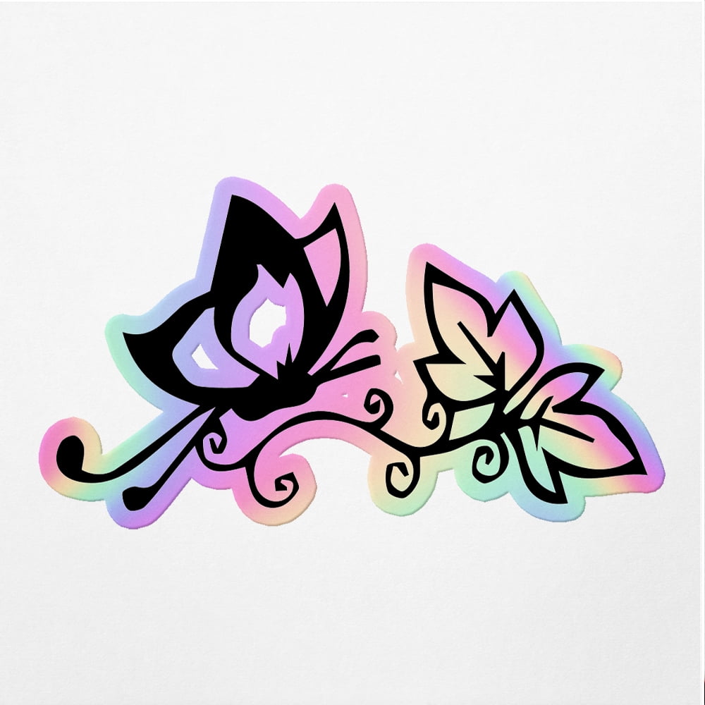 Vinyl Stickers Decals Of Butterfly Illustration V2 - Apply On Any ...