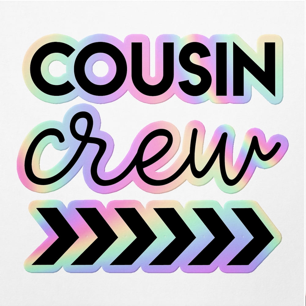Vinyl Stickers Decals Of Cousin - Apply On Any Smooth Surfaces Indoor ...