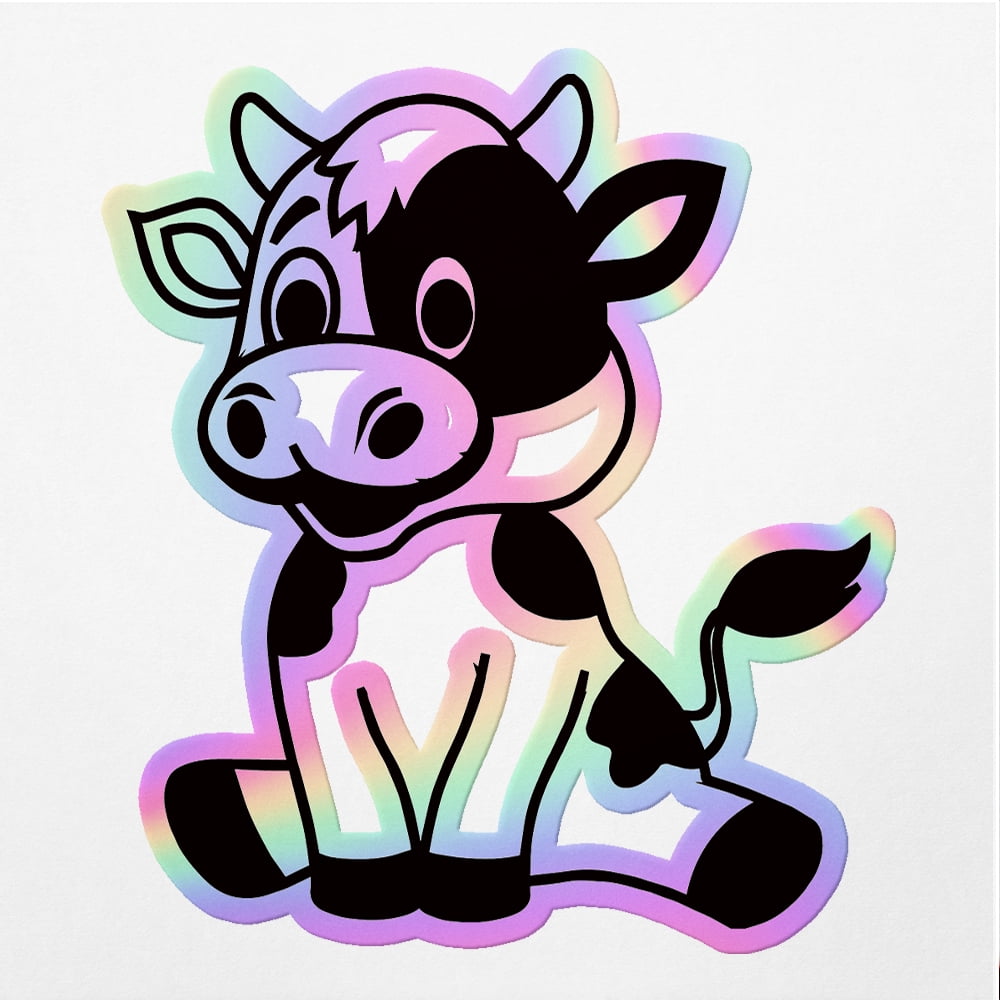 Vinyl Stickers Decals Of Cow Anime - Apply On Any Smooth Surfaces ...