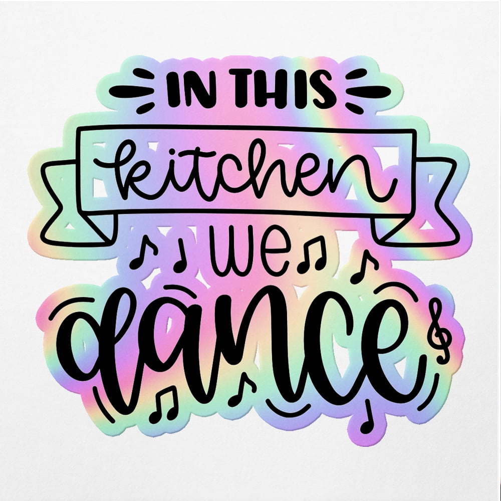 Vinyl Stickers Decals Of In Dance Illustration - Apply On Any Smooth ...