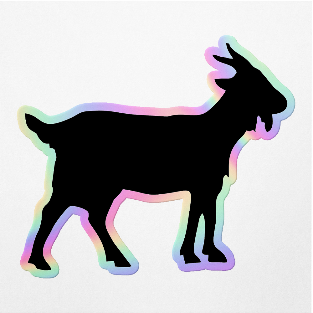Vinyl Stickers Decals Of Goat V7 - Apply On Any Smooth Surfaces Indoor ...