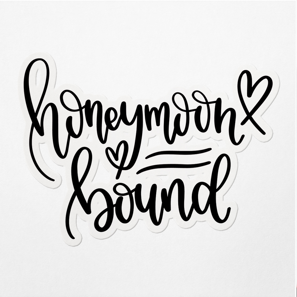 Vinyl Stickers Decals Of Honeymoon Love - Waterproof - Apply On Any ...