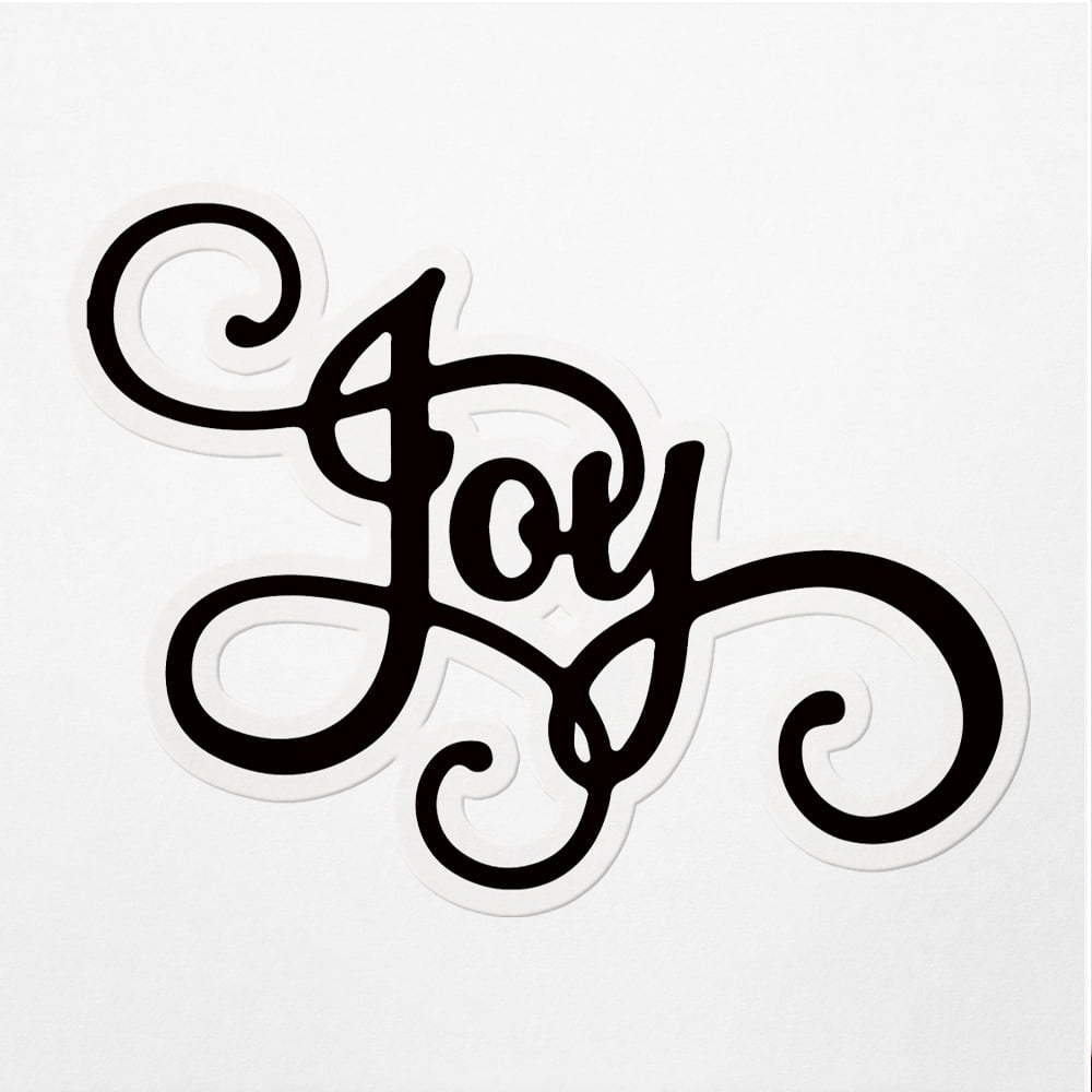Vinyl Stickers Decals Of Joy Flourish - Waterproof - Apply On Any ...