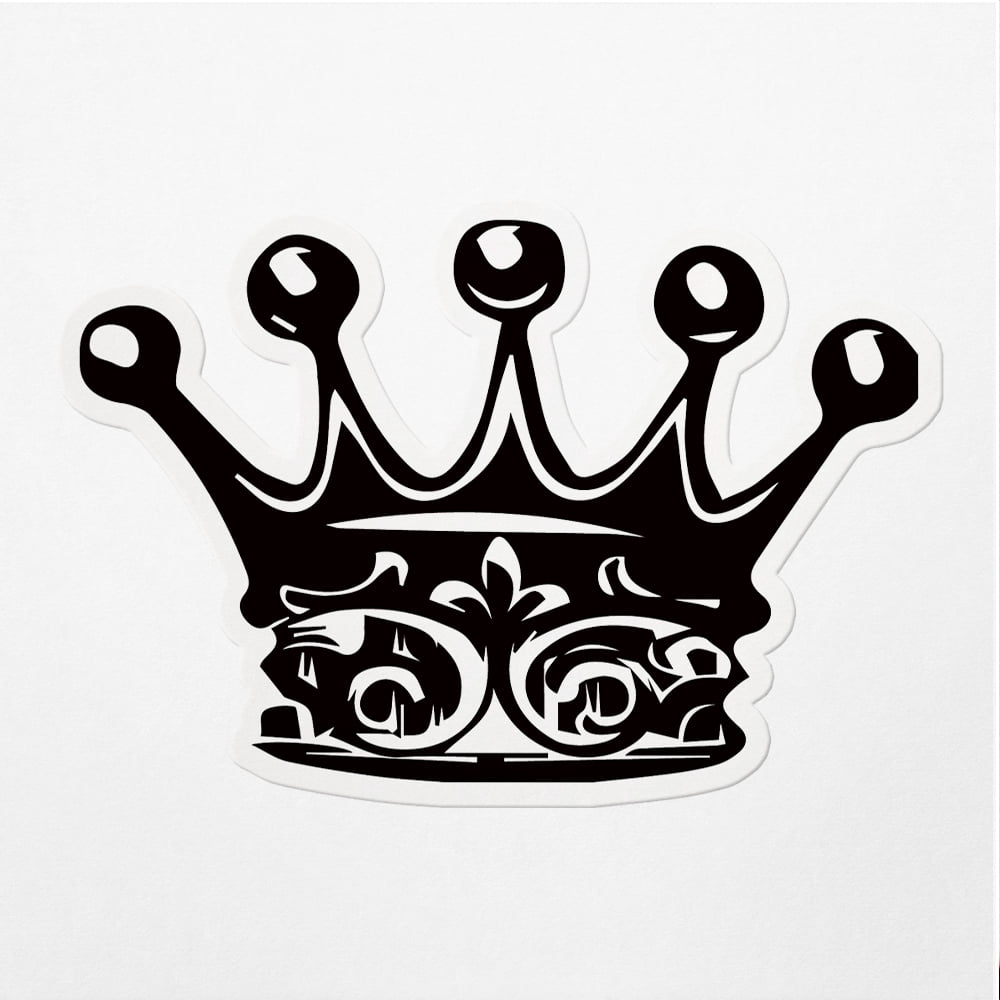 Vinyl Stickers Decals Of King Crown Illustration - Waterproof - Apply ...
