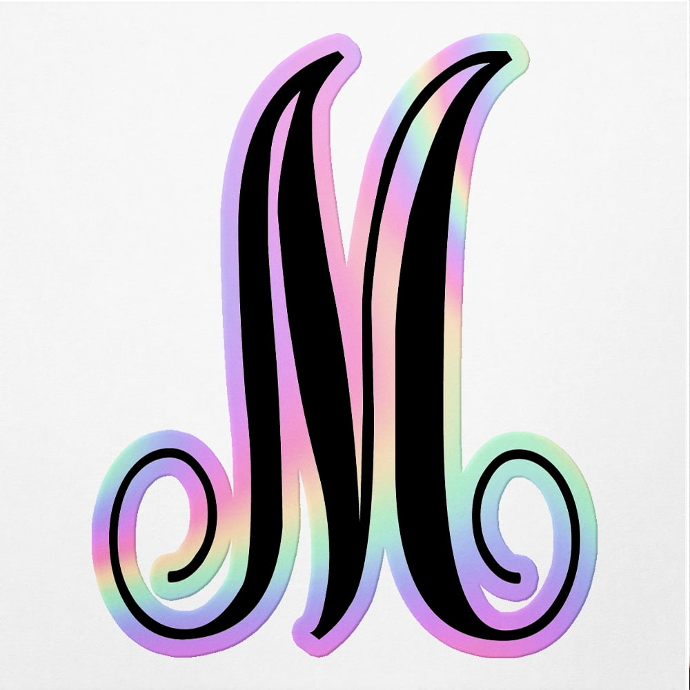 Vinyl Stickers Decals Of Letter Mono V10 - Apply On Any Smooth Surfaces ...