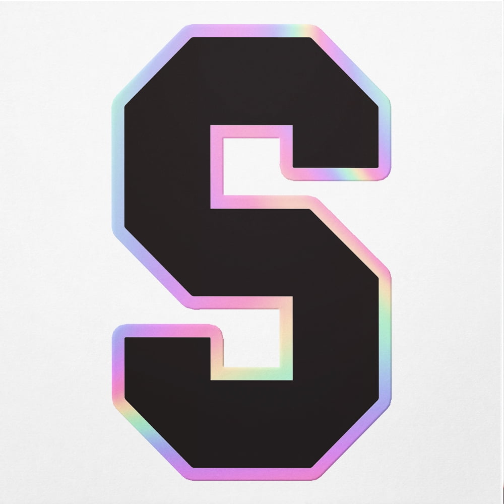 Vinyl Stickers Decals Of Letter S Silhouette - Apply On Any Smooth ...