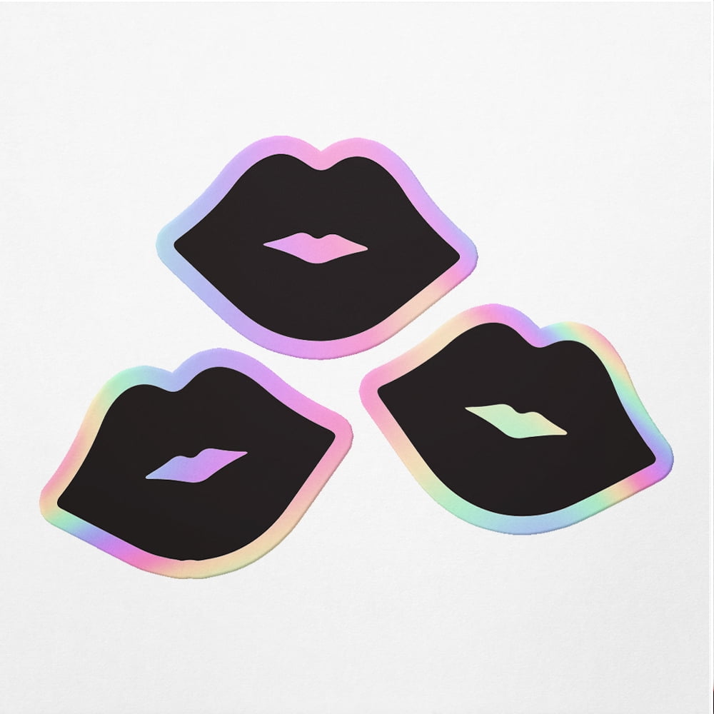 Vinyl Stickers Decals Of Lips Illustration - Apply On Any Smooth ...