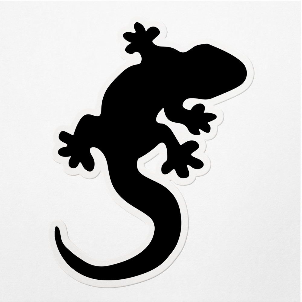 Vinyl Stickers Decals Of Lizard Gecko - Waterproof - Apply On Any ...