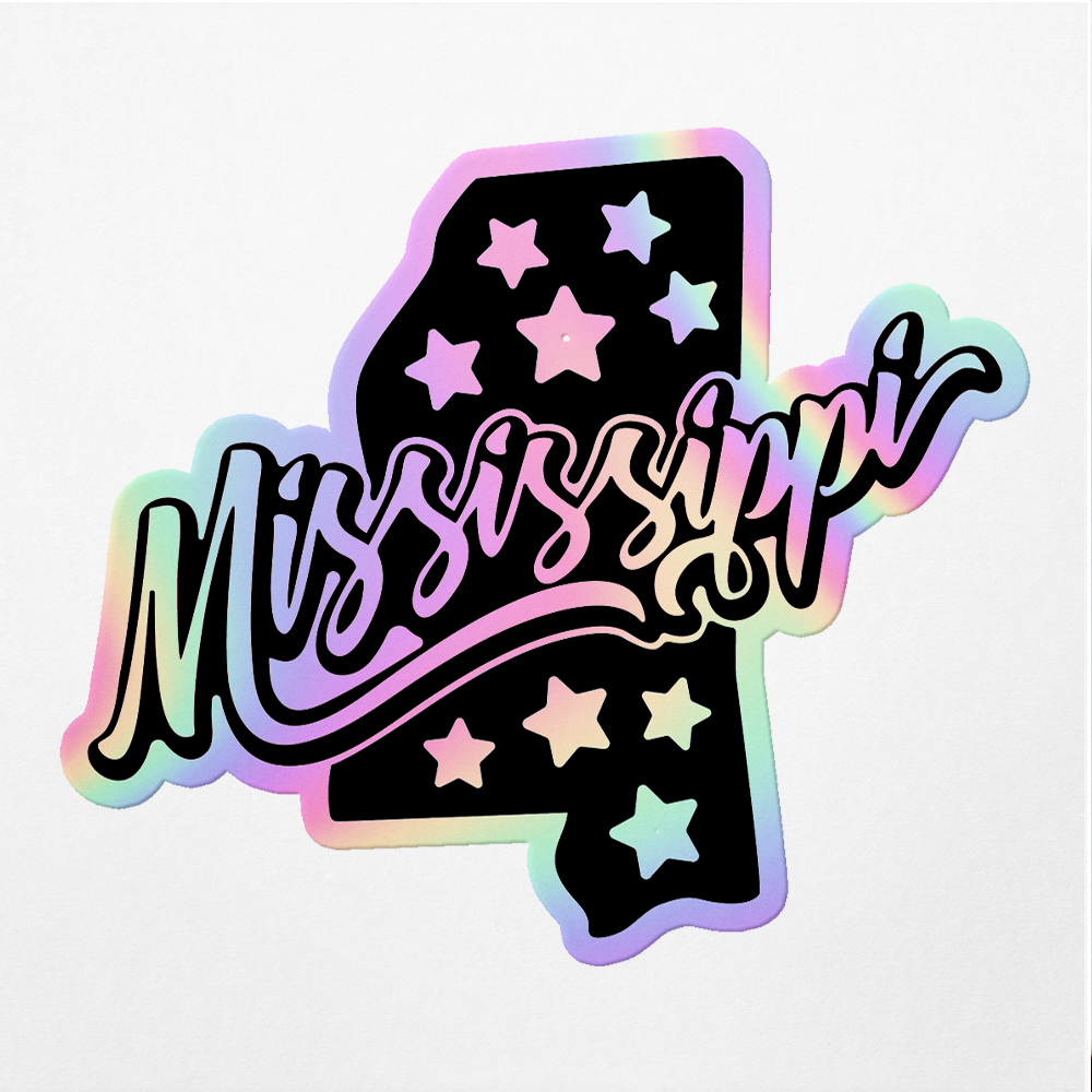Vinyl Stickers Decals Of Mississippi Illustration V2 - Apply On Any ...