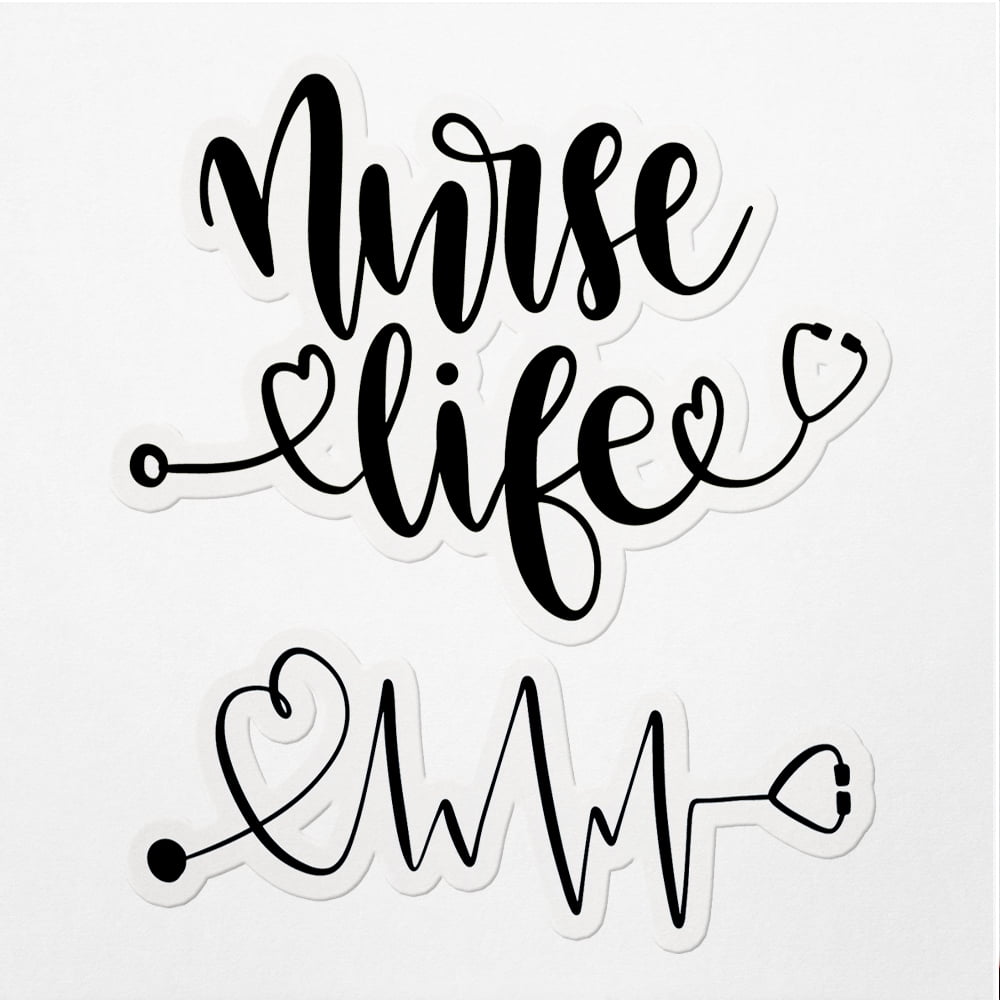 Vinyl Stickers Decals Of Nurse Quote - Waterproof - Apply On Any Smooth ...