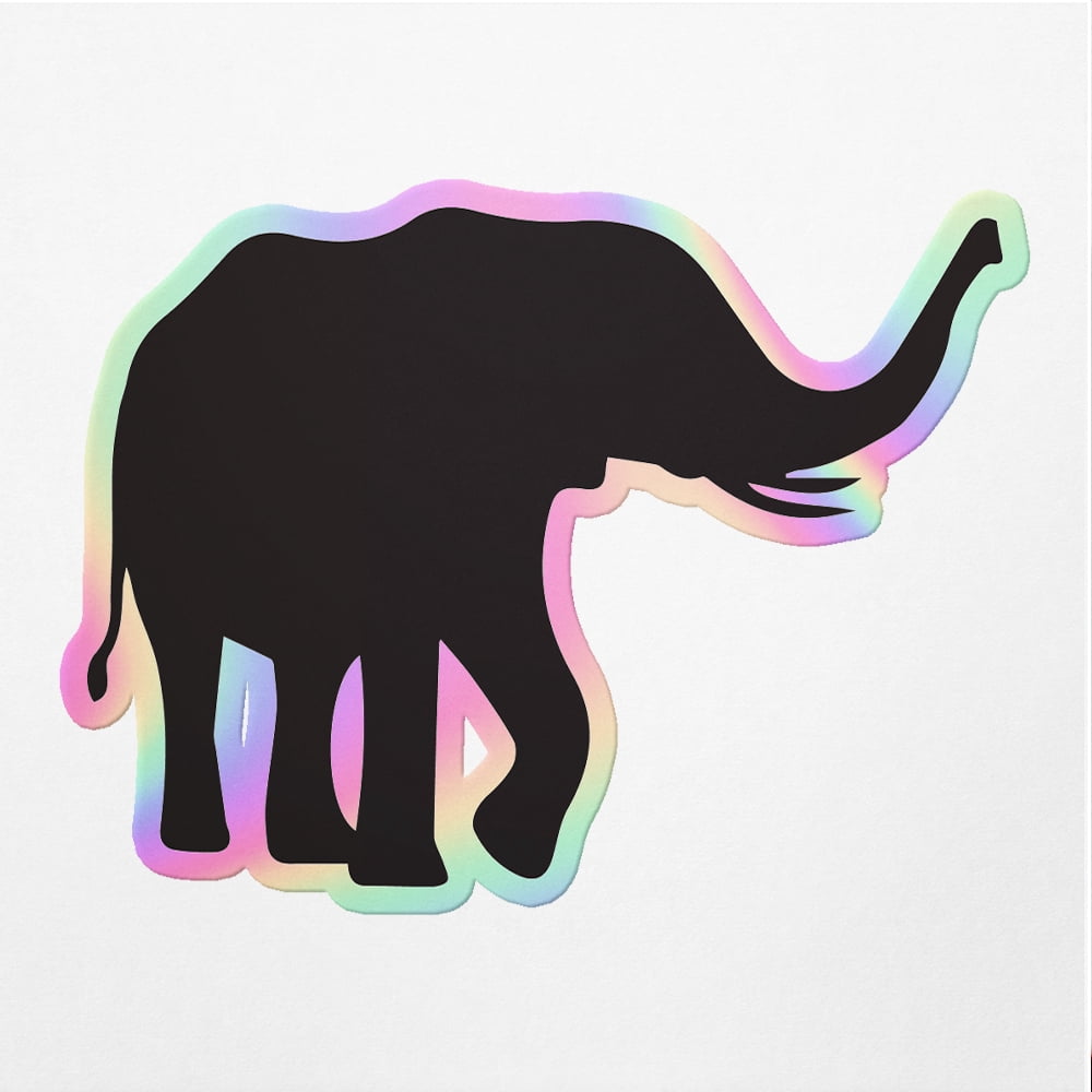 Vinyl Stickers Decals Of African Elephant Animals - Apply On Any Smooth ...