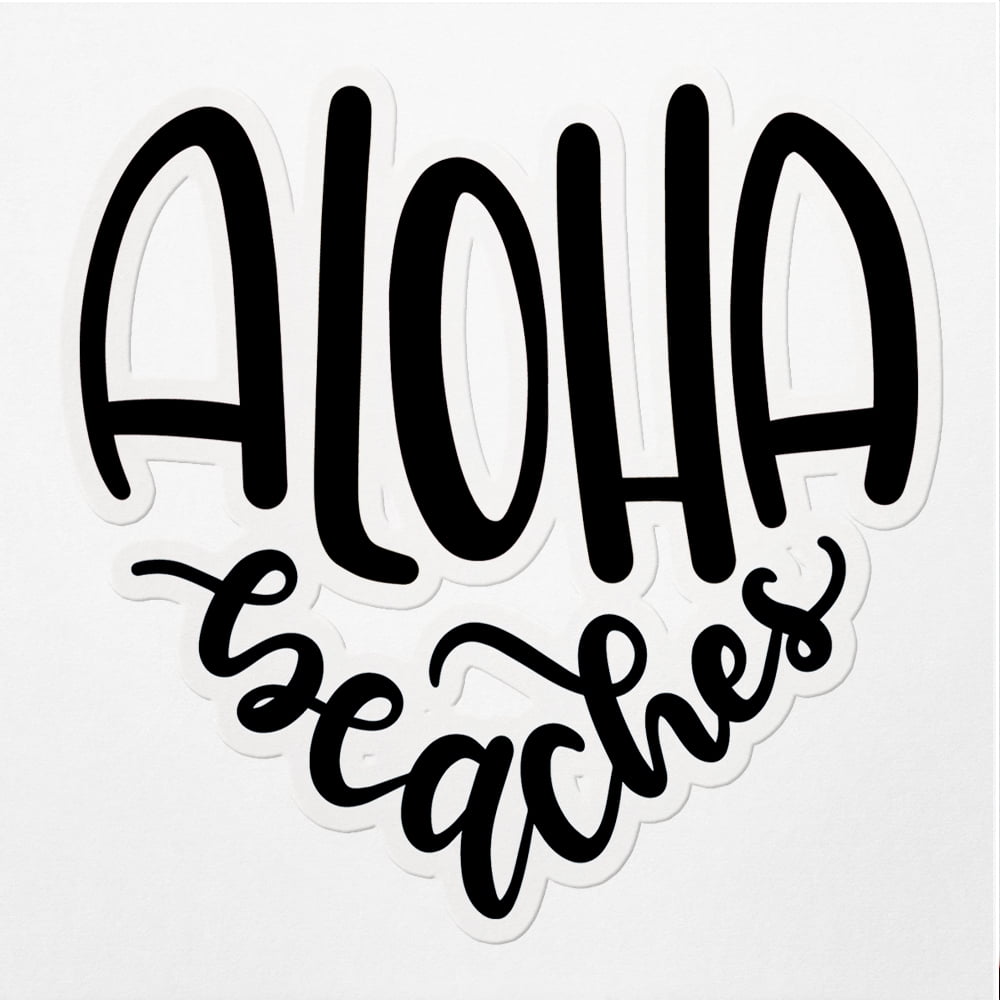 Vinyl Stickers Decals Of Aloha Illustration V2 - Waterproof - Apply On ...