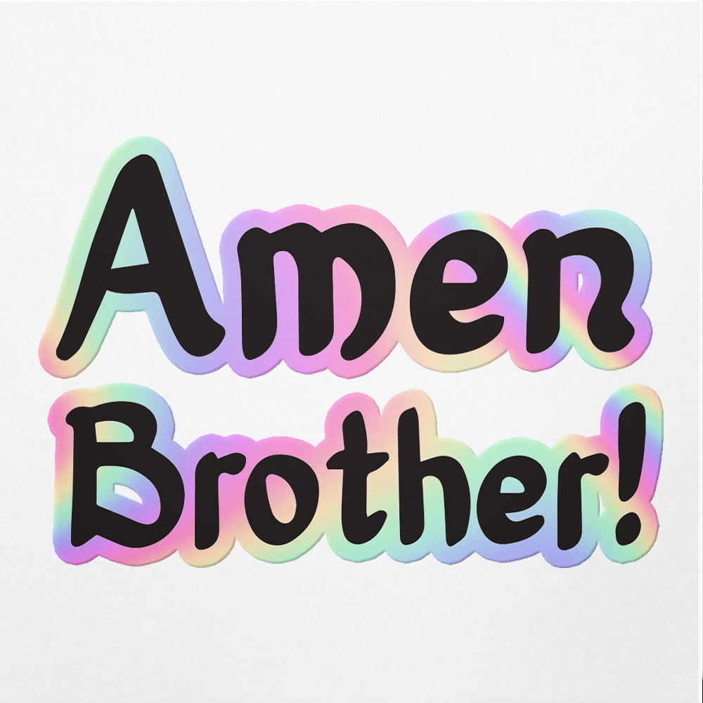 Vinyl Stickers Decals Of Amen Christian Illustration - Apply On Any ...