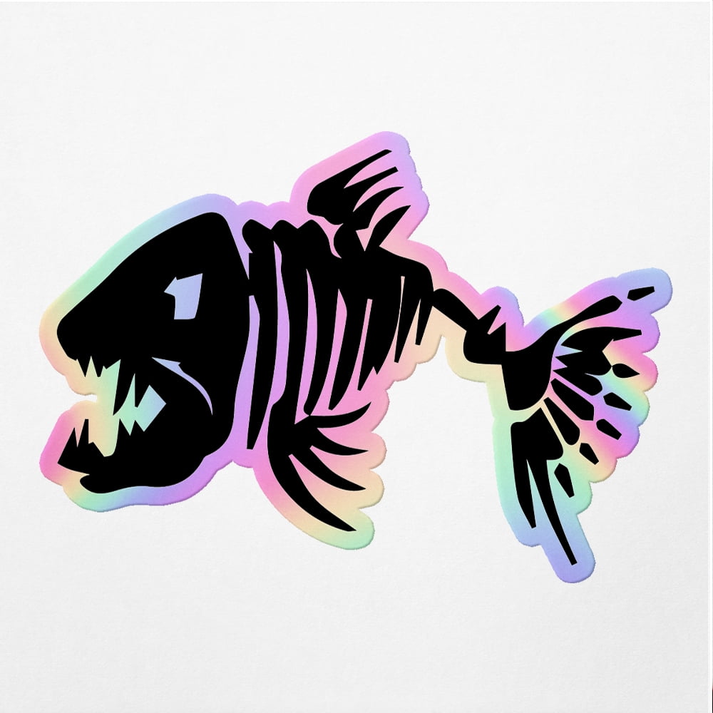 Vinyl Stickers Decals Of Angry Skeleton Illustration - Apply On Any ...