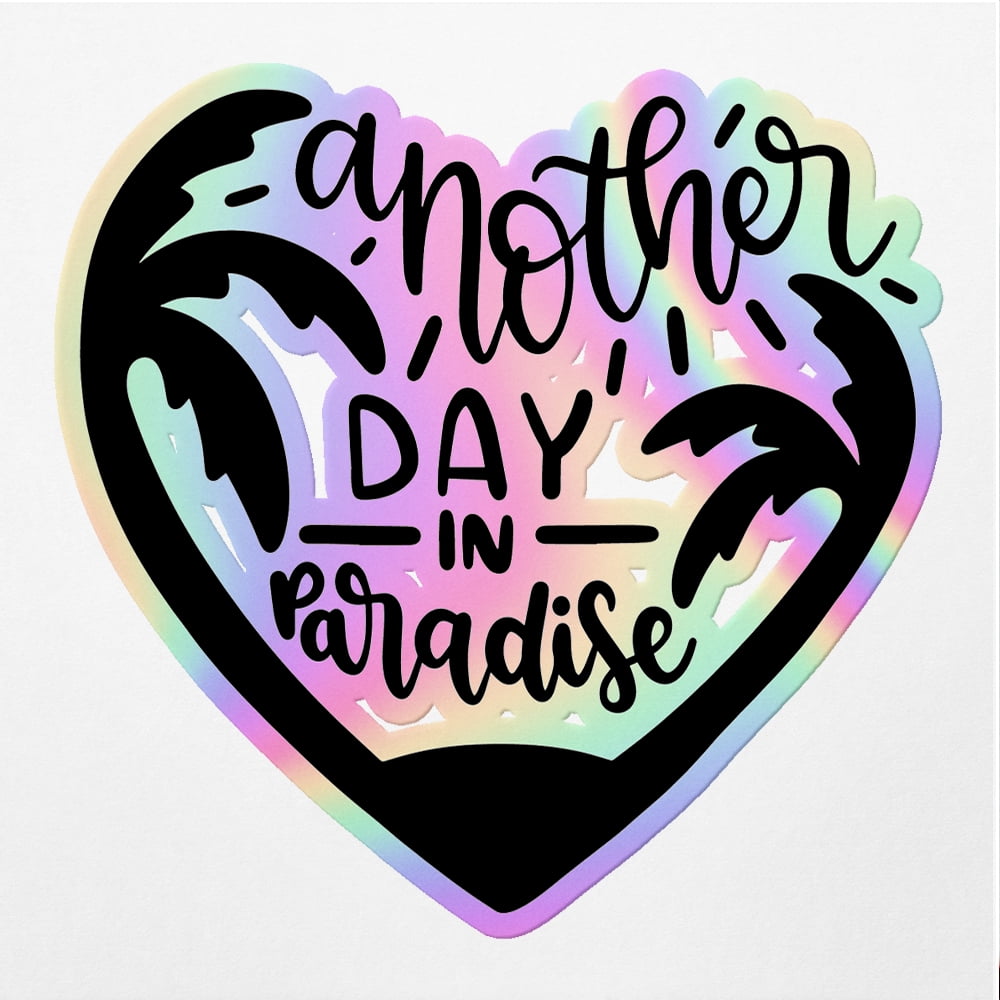 Vinyl Stickers Decals Of Another Paradise Illustration - Apply On Any ...