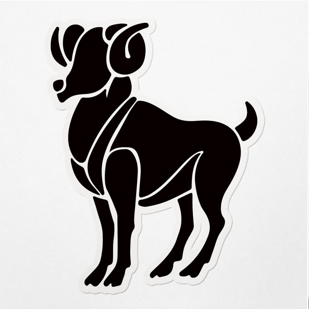 Vinyl Stickers Decals Of Aries Zodiac Illustration - Waterproof - Apply ...