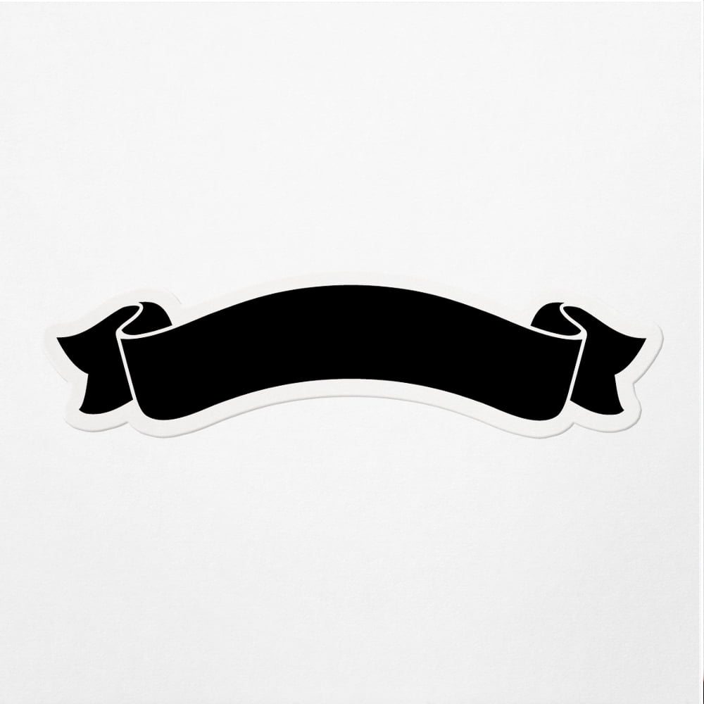 Vinyl Stickers Decals Of Banner - Waterproof - Apply On Any Smooth ...