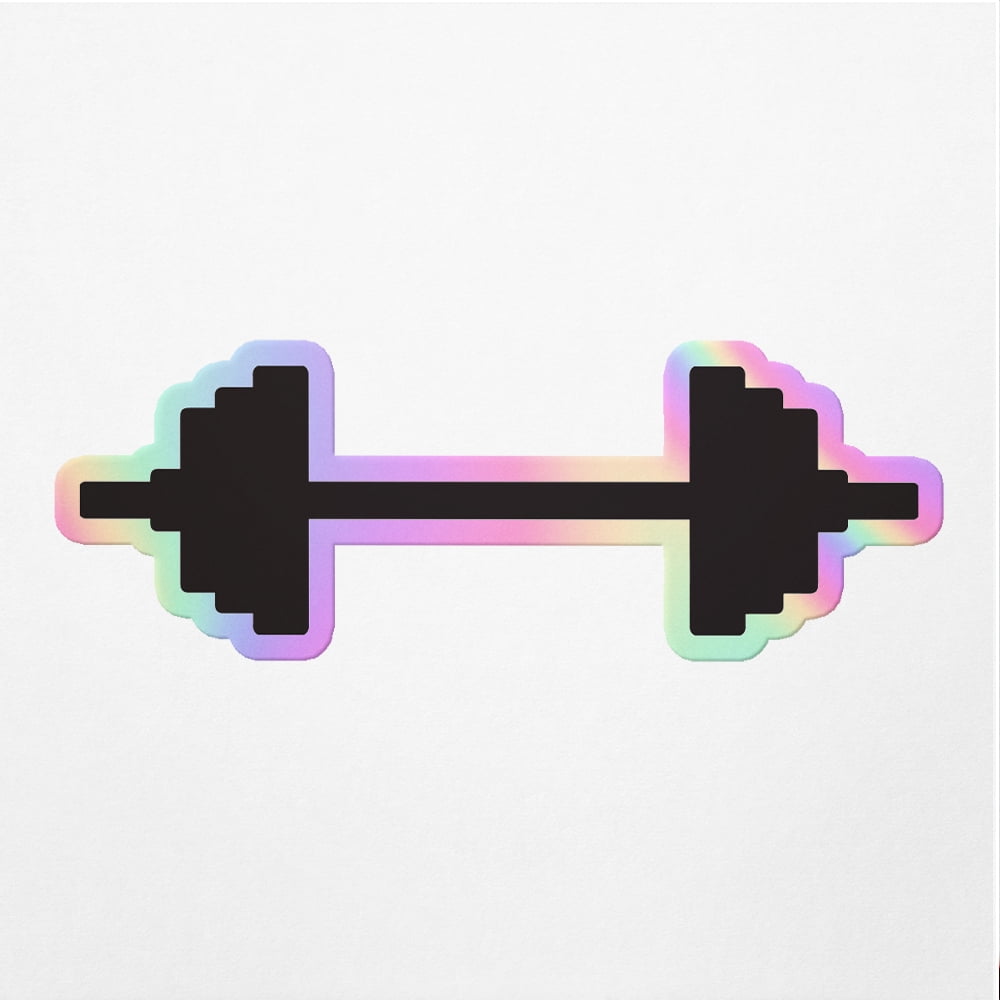 Vinyl Stickers Decals Of Barbell Silhouette - Apply On Any Smooth ...