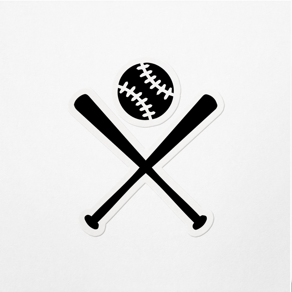 Vinyl Stickers Decals Of Baseball - Waterproof - Apply On Any Smooth ...
