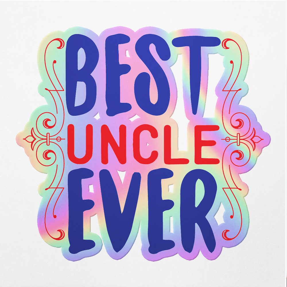 Vinyl Stickers Decals Of Best Uncle - Apply On Any Smooth Surfaces ...