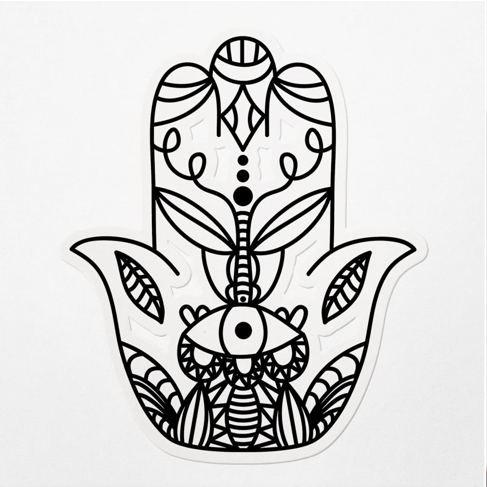 Vinyl Stickers Decals Of Boho Hand Illustration - Waterproof - Apply On ...