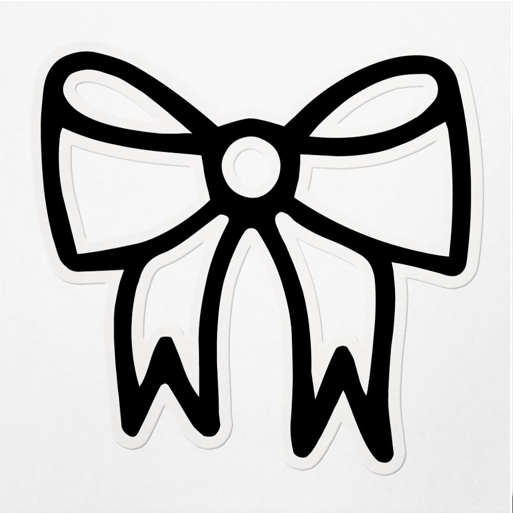 Vinyl Stickers Decals Of Bow - Waterproof - Apply On Any Smooth ...