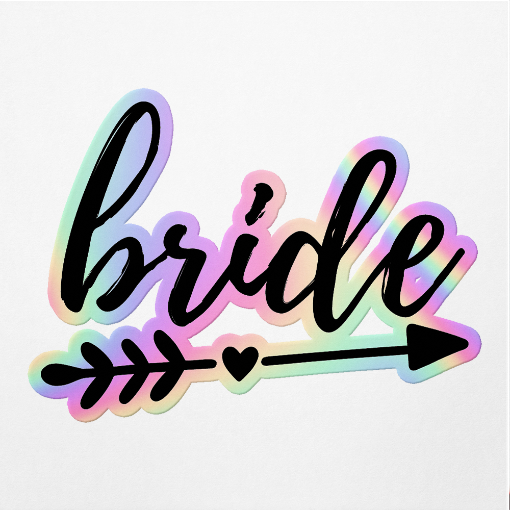 Vinyl Stickers Decals Of Bride V2 - Apply On Any Smooth Surfaces Indoor ...